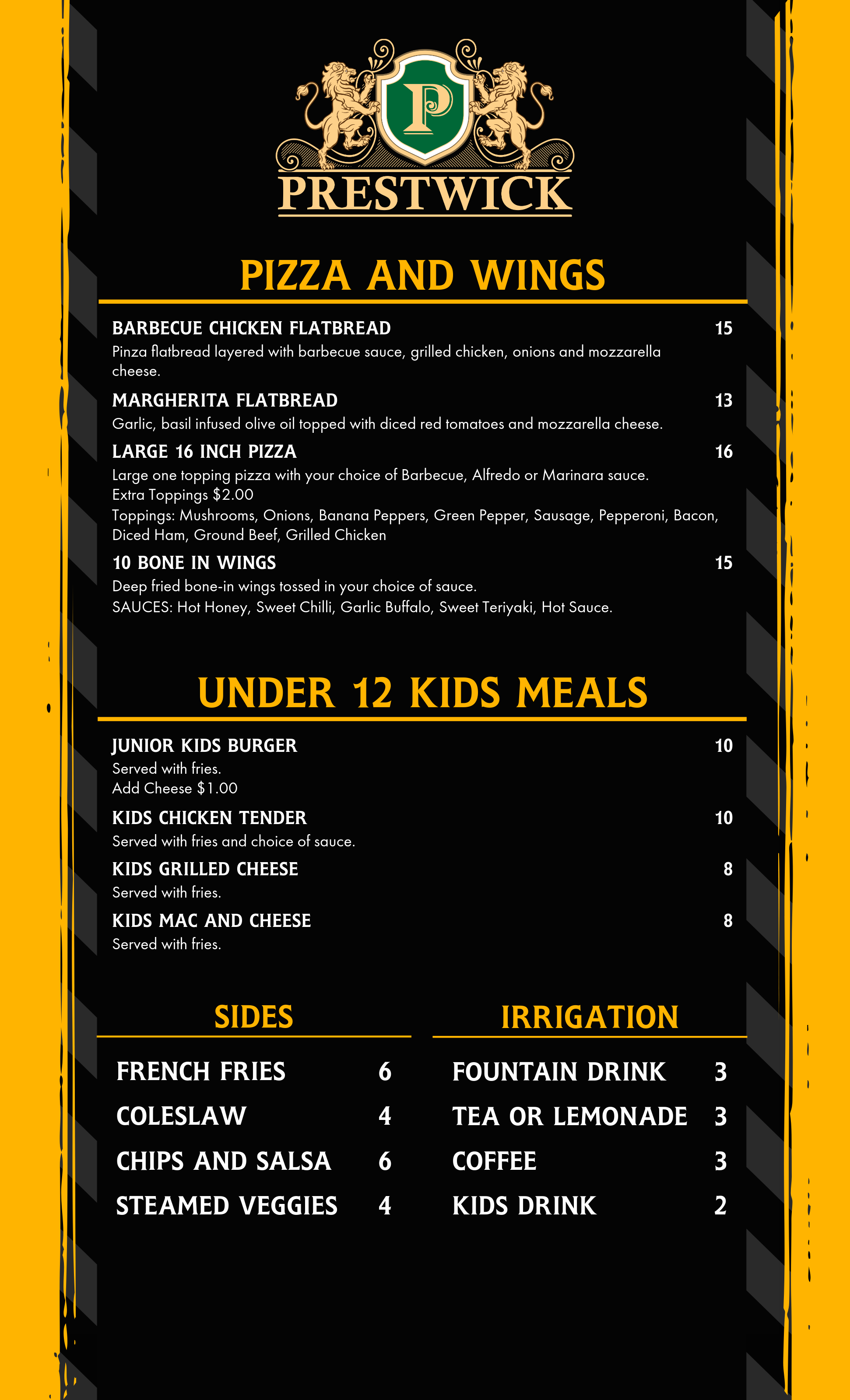 RESTAURANT – THE PRESTWICK
