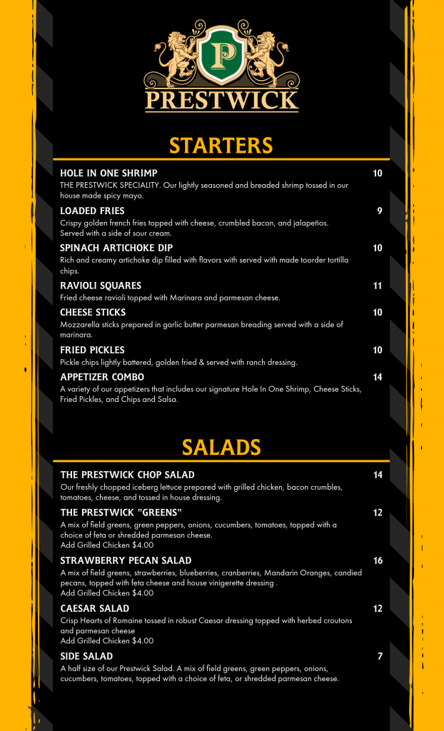 RESTAURANT – THE PRESTWICK